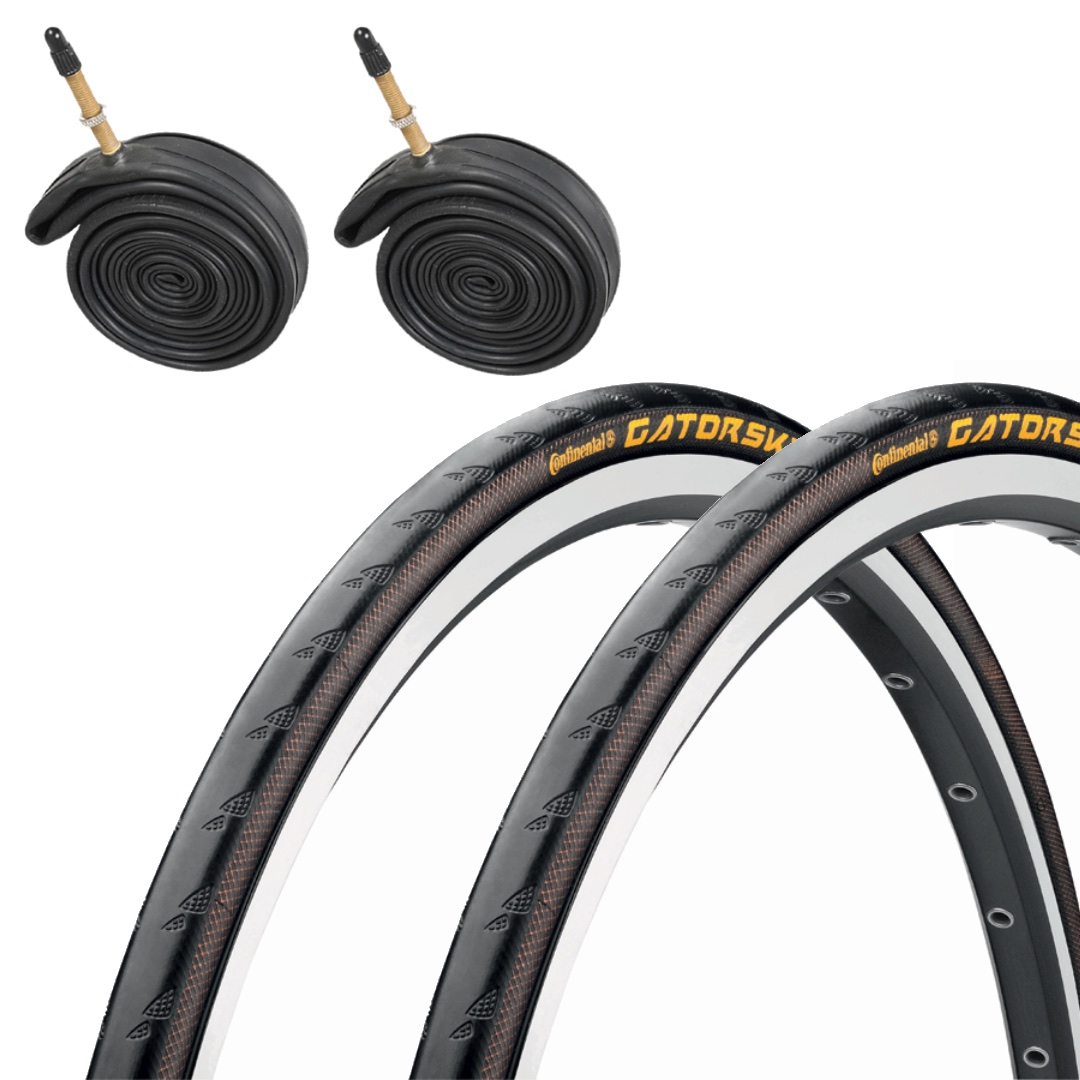 Continental GatorSkin 700 x 23c Road Bike Tyres + Optional Tubes ...